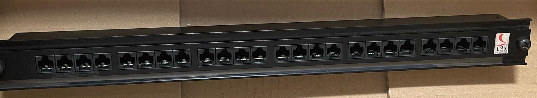 Enhanced Net 24 Port Ethernet Port Network Patch Panel 1U Rack Mount ...